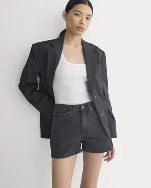 Everlane Classic Denim Shorts With 3-inch Inseam - Black