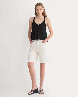 Everlane Everlane Loose Fit Denim Shorts Ecru