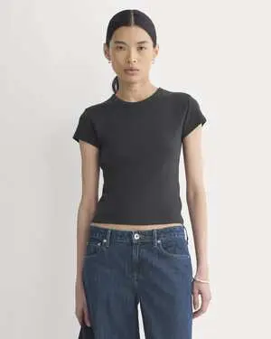 Everlane Retrosoft Cotton Crew Neck T-shirt - Black