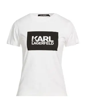 Karl Lagerfeld Logo-print Organic Cotton T-shirt - White