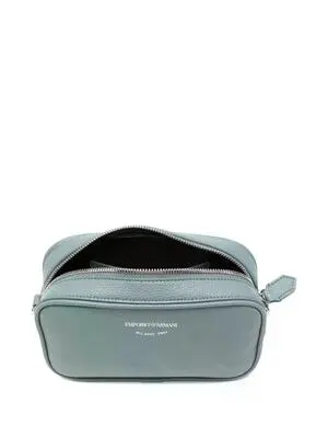 Emporio Armani Logo-strap Shoulder Bag - Blue