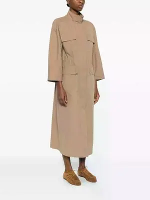 Brunello Cucinelli Flap-pocket Maxi Dress - Neutrals