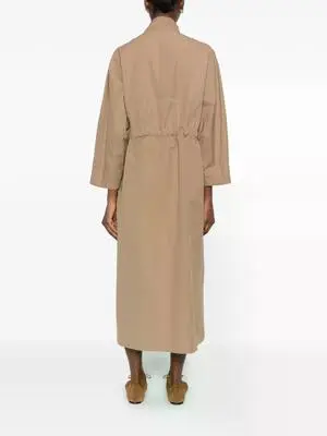 Brunello Cucinelli Flap-pocket Maxi Dress - Neutrals