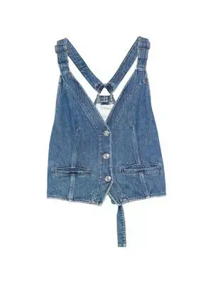 Sportmax Dama Button-up Top - Blue