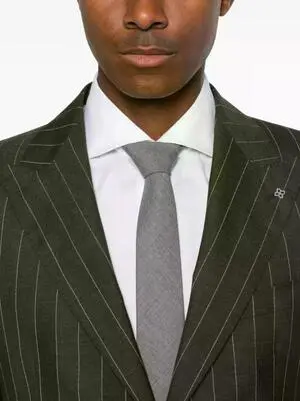Tagliatore Pinstripe-pattern Single-breasted Suit - Green