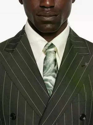 Tagliatore Pinstripe-pattern Single-breasted Suit - Green