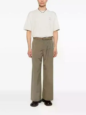 SAMSOE SAMSOE Joel Logo-print T-shirt - Neutrals