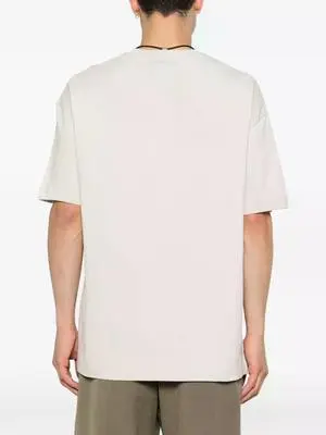 SAMSOE SAMSOE Joel Logo-print T-shirt - Neutrals