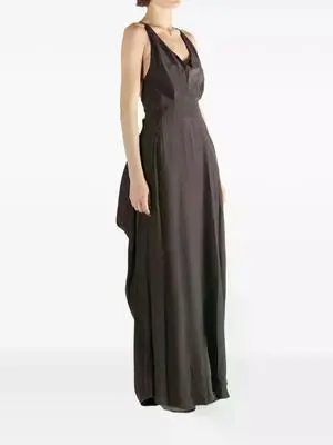 YANGKEHAN V-neck Maxi Dress - Purple