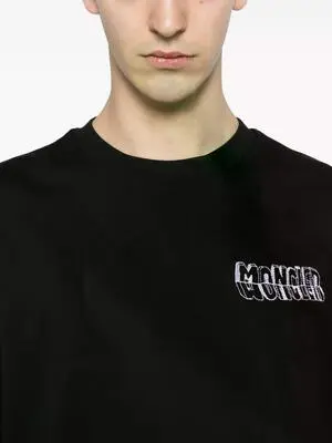 Moncler Logo-embroidered T-shirt