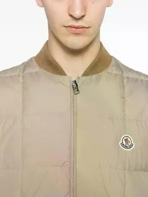 Moncler Elberton Square-quilted Gilet - Neutrals