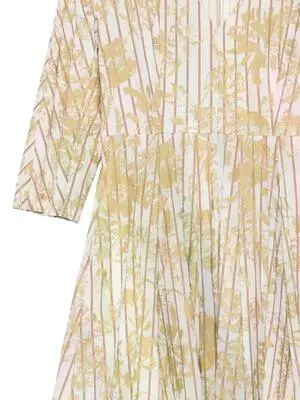 Antonio Marras Striped Floral Print Dress