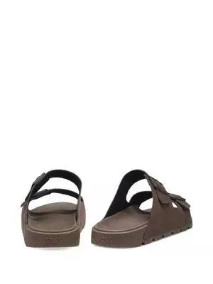 BOSS Buckle-strap Sandals - Brown