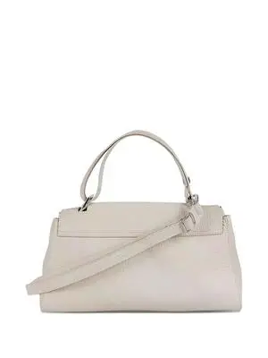 ORTIGNI Leather Shoulder Bag - White