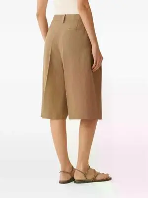 Fabiana Filippi Pleated Shorts - Brown