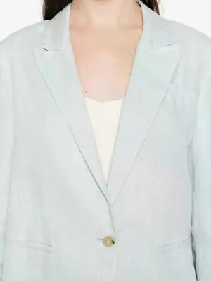 FORTE_FORTE Single-breasted Blazer - Blue