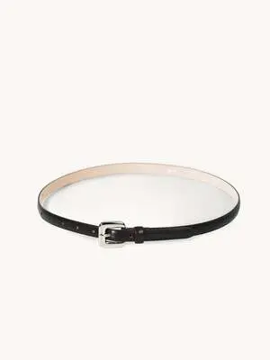 DEHANCHE Mara Belt - Brown Leather Silver