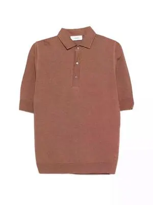 LARDINI Buttoned Polo Shirt - Brown