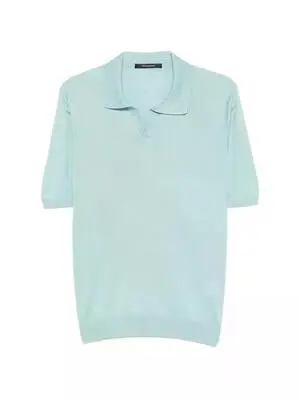 Tagliatore Keith V-neck T-shirt - Blue