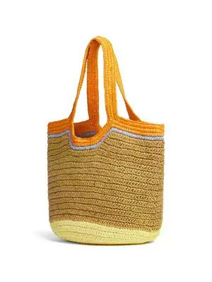 Marni Paper Raffia Seaside Shoulder Bag