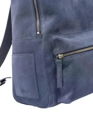 Orciani Suede Zip Backpack - Blue