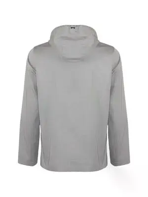 Herno Cotton Jacket With Drawstring Hood - Grey