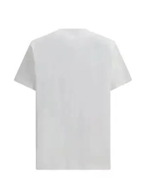 Moschino Laurel Logo-embroidered T-shirt - White