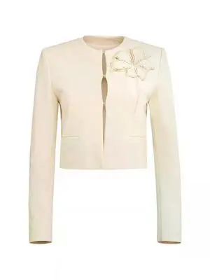 TWINSET Floral Appliqué Jacket