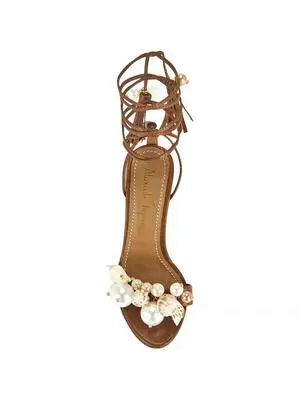 ALAMEDA TURQUESA Nassau Heeled Sandals - Brown
