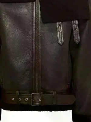 JW Anderson Shearling Belted Jacket - Brown