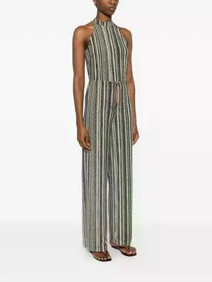 SIYU Striped Jumpsuit - Black