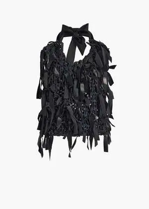 Khaite Tevis Leather Top