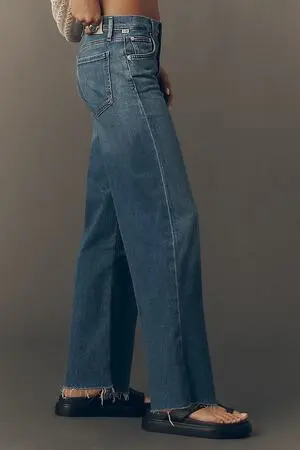 Citizens Of Humanity Lyra Long High-rise Wide-leg Jeans - Elm