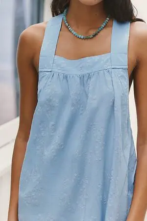 CELANDINE Ruffle-back Apron Mini Dress - Open Air