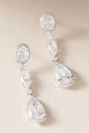 Nadri Crystal Drop Earrings