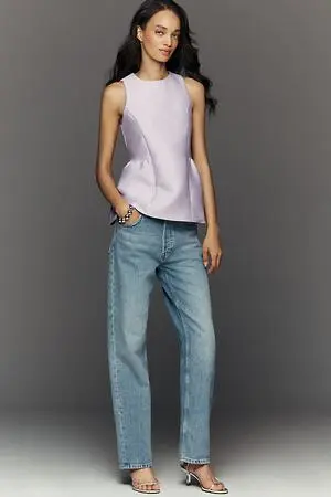 ALIGNE Solstice Satin Peplum Top