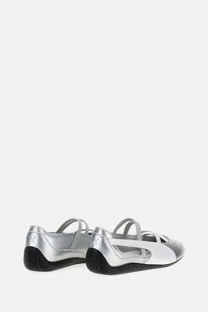 PUMA Speedcat Ballet Metallic Ballerina Sneakers - Silver