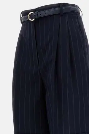 Max Mara Ere Bermuda Gessato - Blue