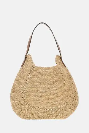IBELIV Meva Raffia Bag - Beige