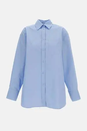 Sportmax Medium-fruit Shirt Dress - Sky Blue
