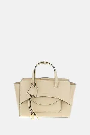 HIDESINS Flap Leather Shoulder Bag Beige