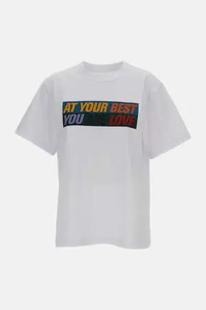 Sacai Printed Short-sleeved Shirt - White
