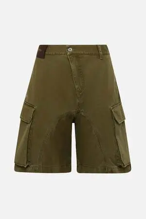 JW Anderson Cotton Twill Shorts - Green