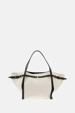 TOD'S Medium Fabric Shopper - White
