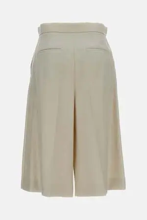 Max Mara Linen Twill Bermuda Shorts