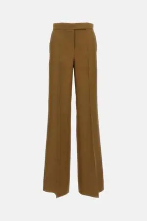 Max Mara Badesse Wide-Leg Trousers Brown