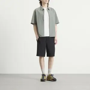 HIKING PATROL Edge Lt Softshell Technical Short Sleeve Shirt - Pine Mist
