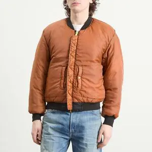 Mastercraft Union Washed Nylon Bomber Jacket - Black