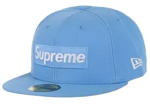 Supreme Shop Box Logo New Era 59fifty Fitted Cap - Light Blue