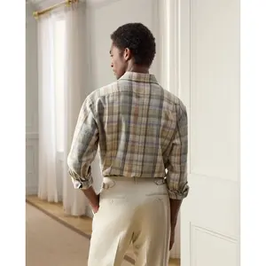 Ralph Lauren Plaid Hemp-cotton Shirt